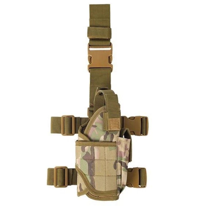 Toc Pistol Universal pentru Picior, Coapsa Dreapta, Ajustabil, Camufla