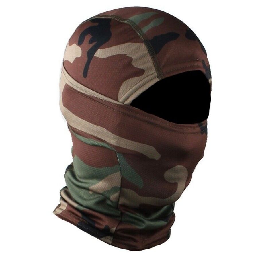 Cagula Tactica Combat Militara, 6in1 Multifunctionala, Camuflaj Woodla