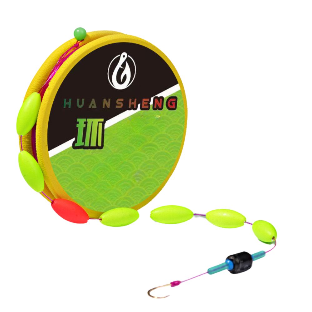 Pluta Pescuit cu Bobine Flotante pentru Apa Mica, Linie completa cu 7